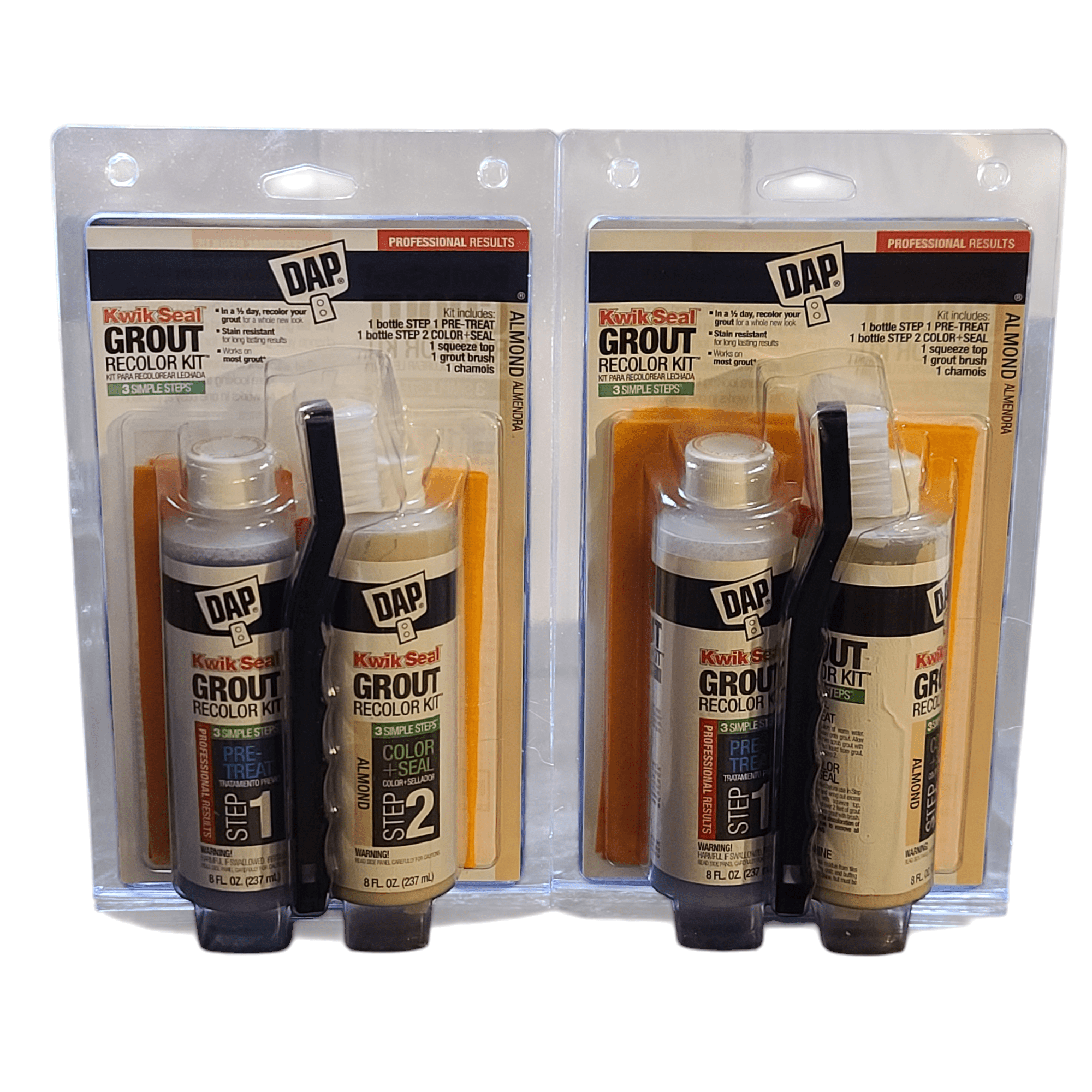 2 Pack Dap Almond Grout Cleaner & Recolor Kit - Walmart.com