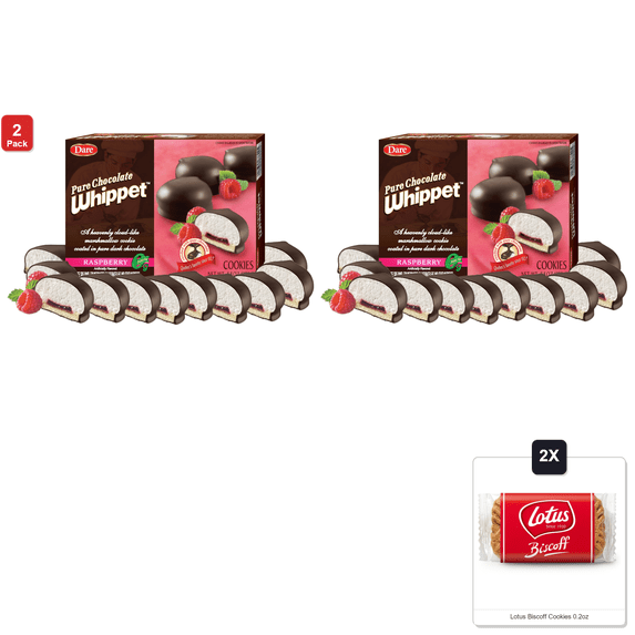 2 Pack | Dare Whippet Cookies, Raspberry Boxes Made With Fresh-Tasting ...