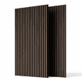 2-Pack Dark Walnut Wood Slat Wall Panels, 45.27"x23.62" 3D Acoustic ...