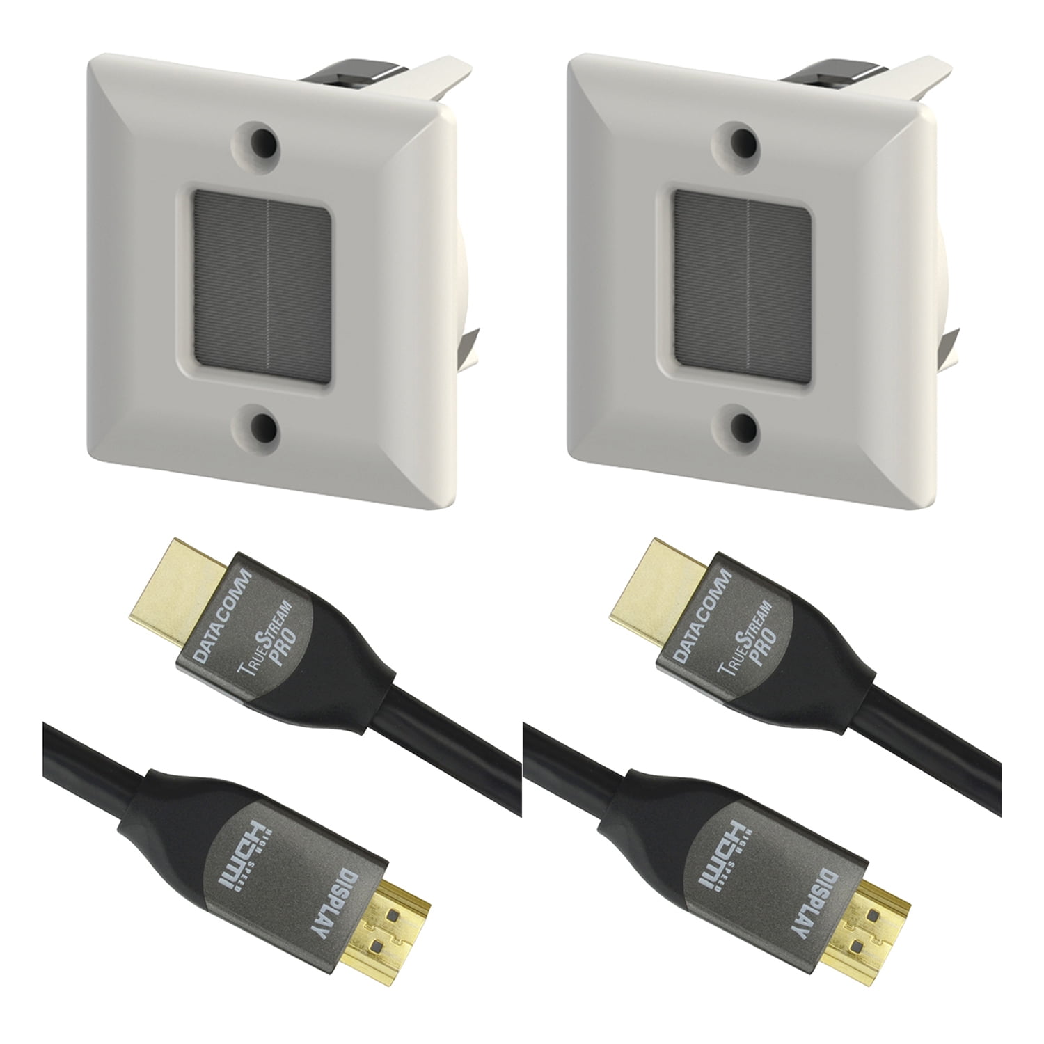 2 Pack DataComm Electronics 45-0006-WH Hole Saw Plate (White) & 2 Pack ...