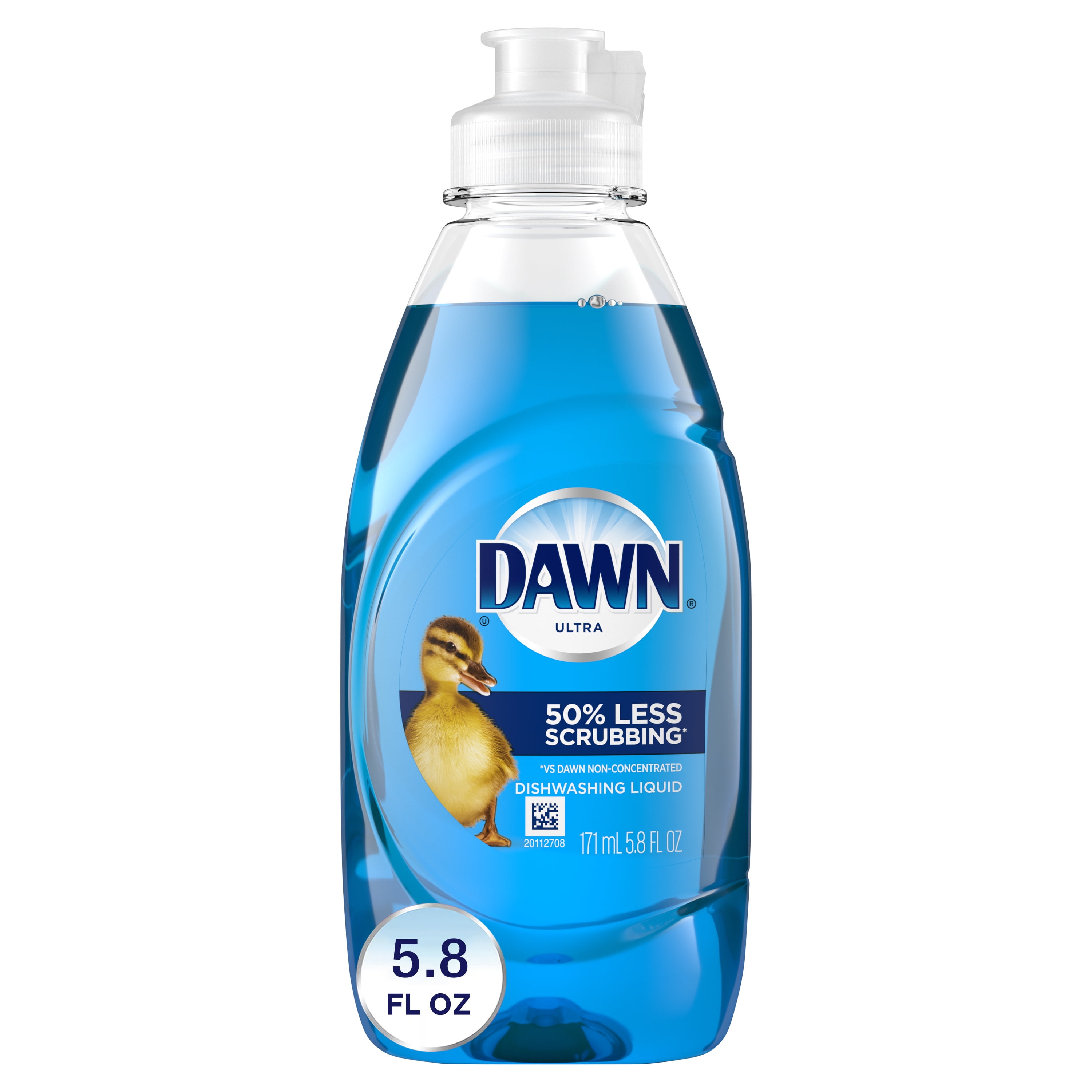 Dawn Ultra Dish Soap, Original Dishwashing Liquid, 50 Percent Less Scrubbing, 5.8 fl oz, 2 Pack ...