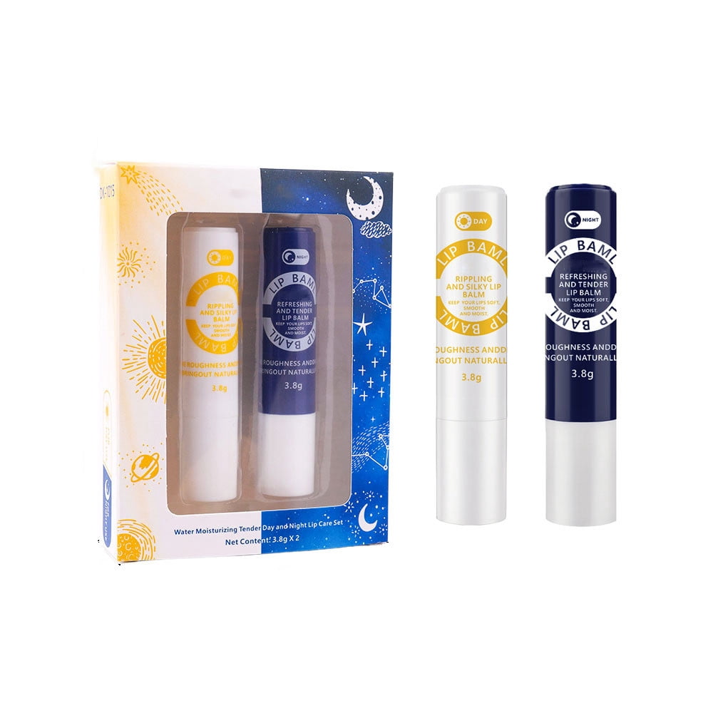 2 Pack Day & Night Lip Balm, Natural Lip Balm, Lip Care Product ...