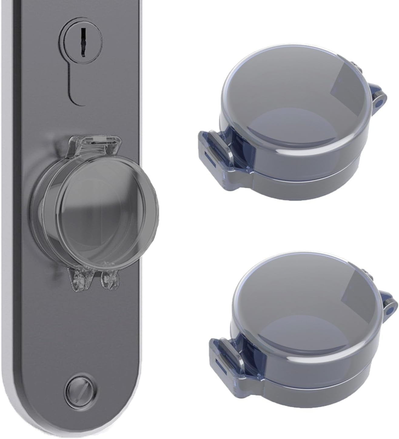 2 Pack Deadbolt Child Safety Lock Cover, Child Proof Door Knob Cover ...