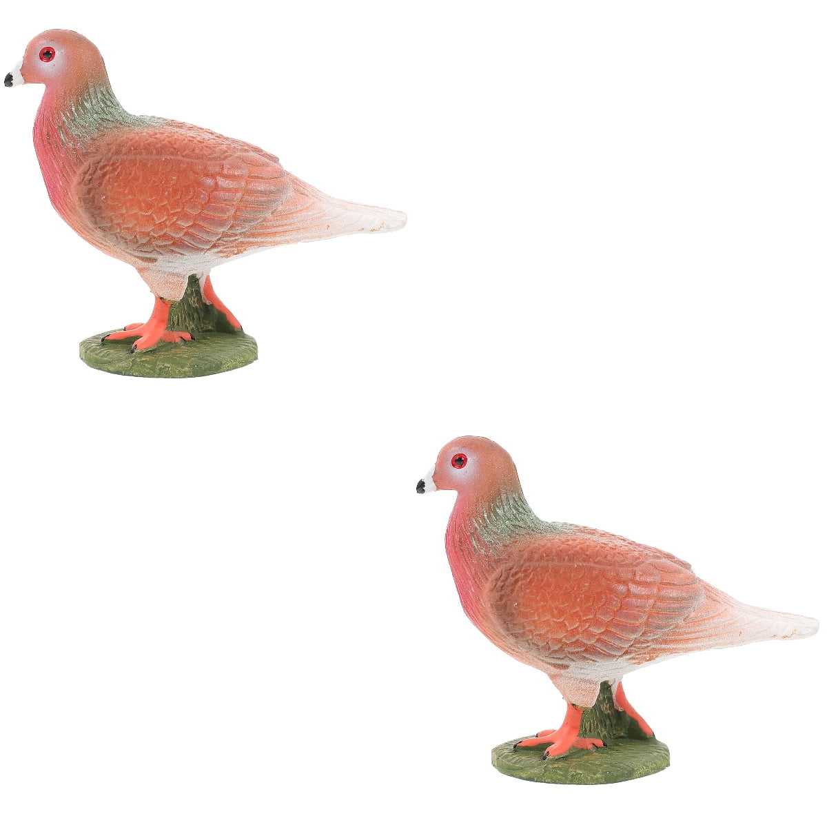 2 Pack Decorative Paper Toys Pigeon Model Simulated Dove Figurine Child ...