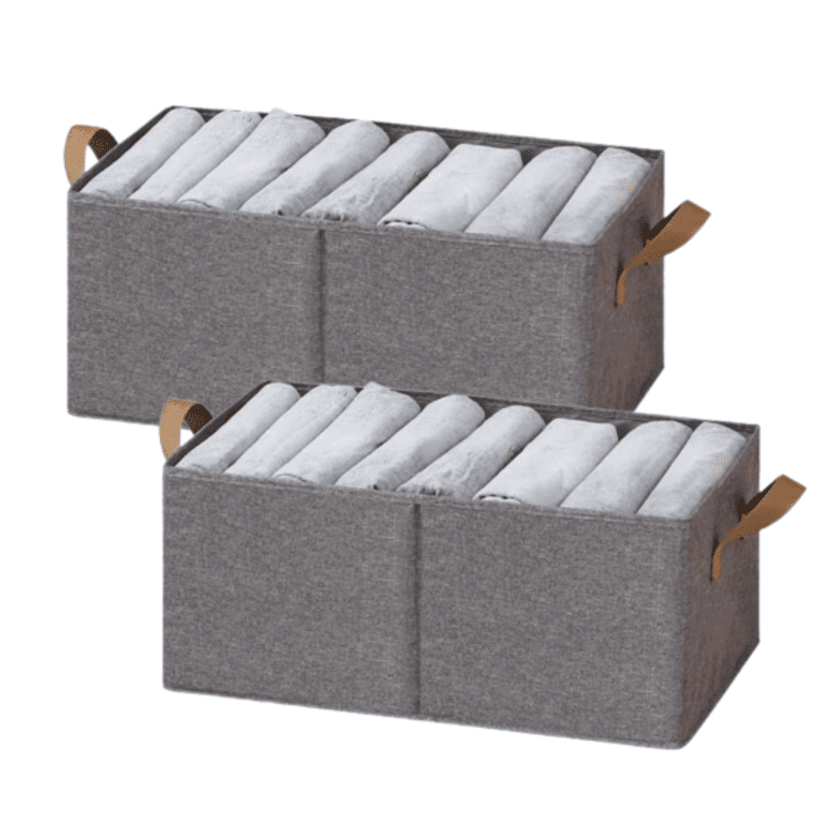 2-Pack Decorative Storage Bins for Shelves, Baskets for Closet ...