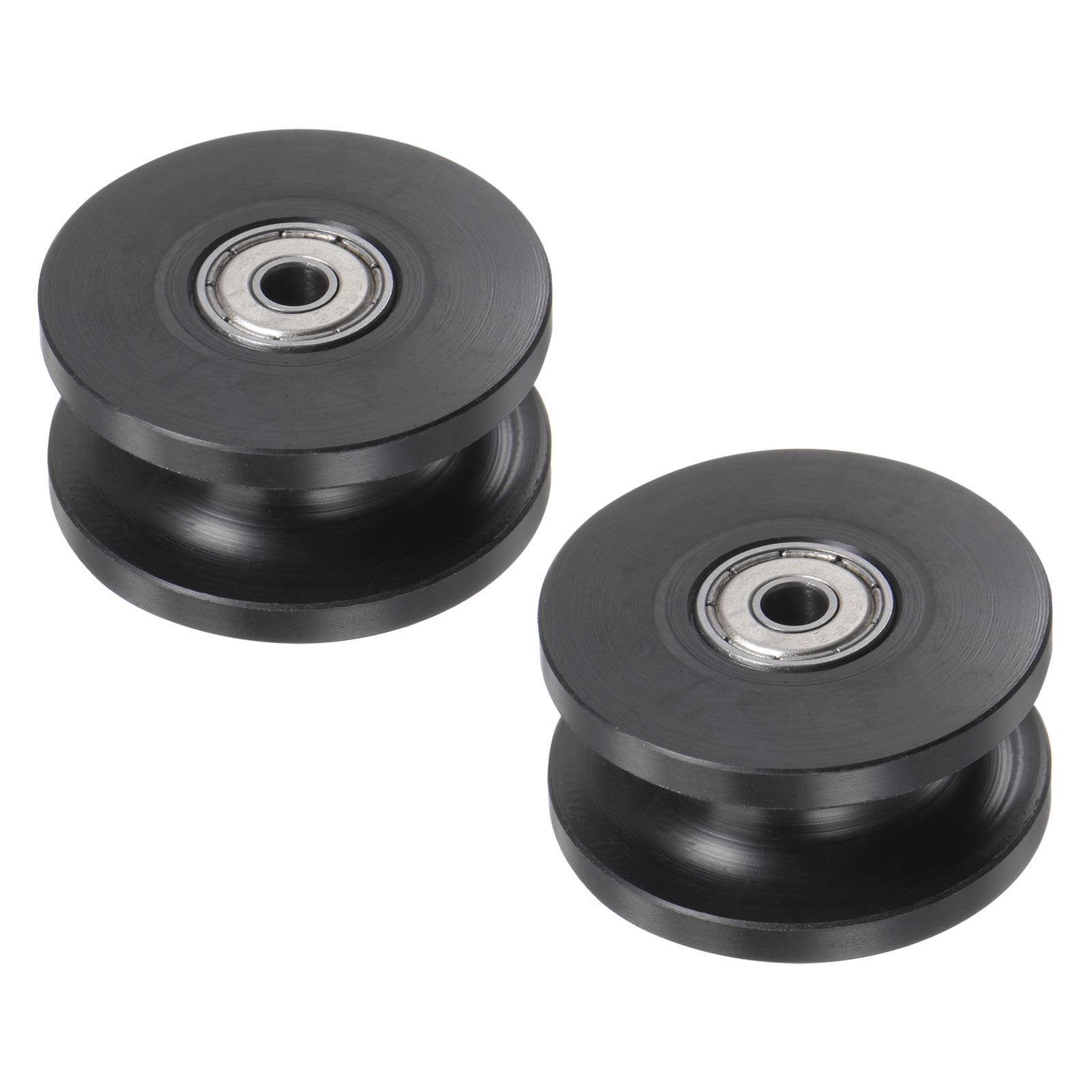 2 Pack Deep U Groove Ball Bearing Nylon Guide Roller Bearing 5x40x20mm ...