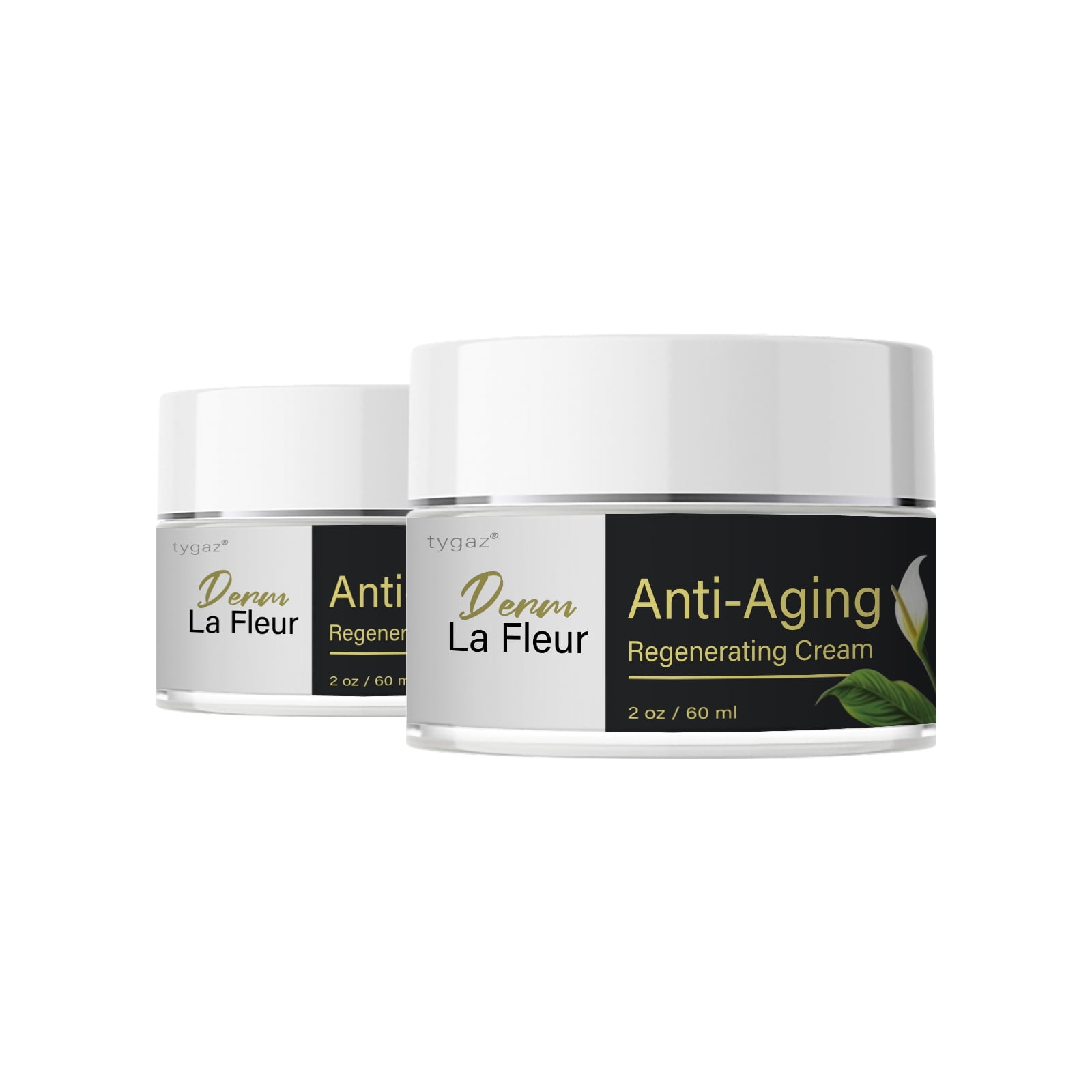 Derm La Fleur Anti-Aging Skin Moisturizer Face Cream - 2 Pack - Walmart.com