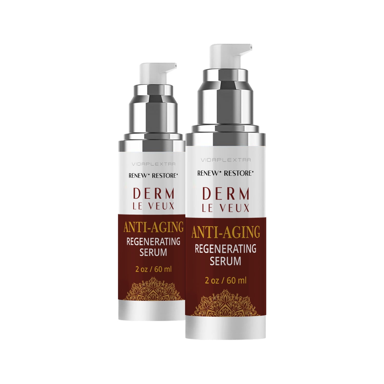 (2 Pack) Derm Le Veux Serum - Derm Le Veux Anti-Aging Rejuvinating Face ...