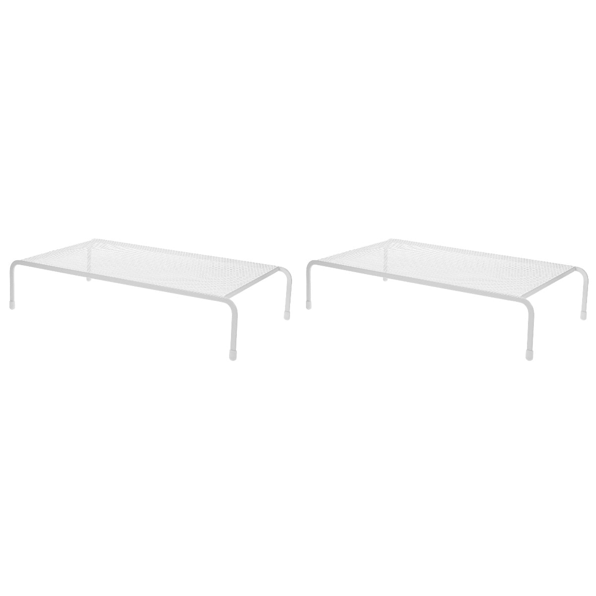 2 Pack Desktop Computer Elevated Monitor Bracket Raised Base Storage ...