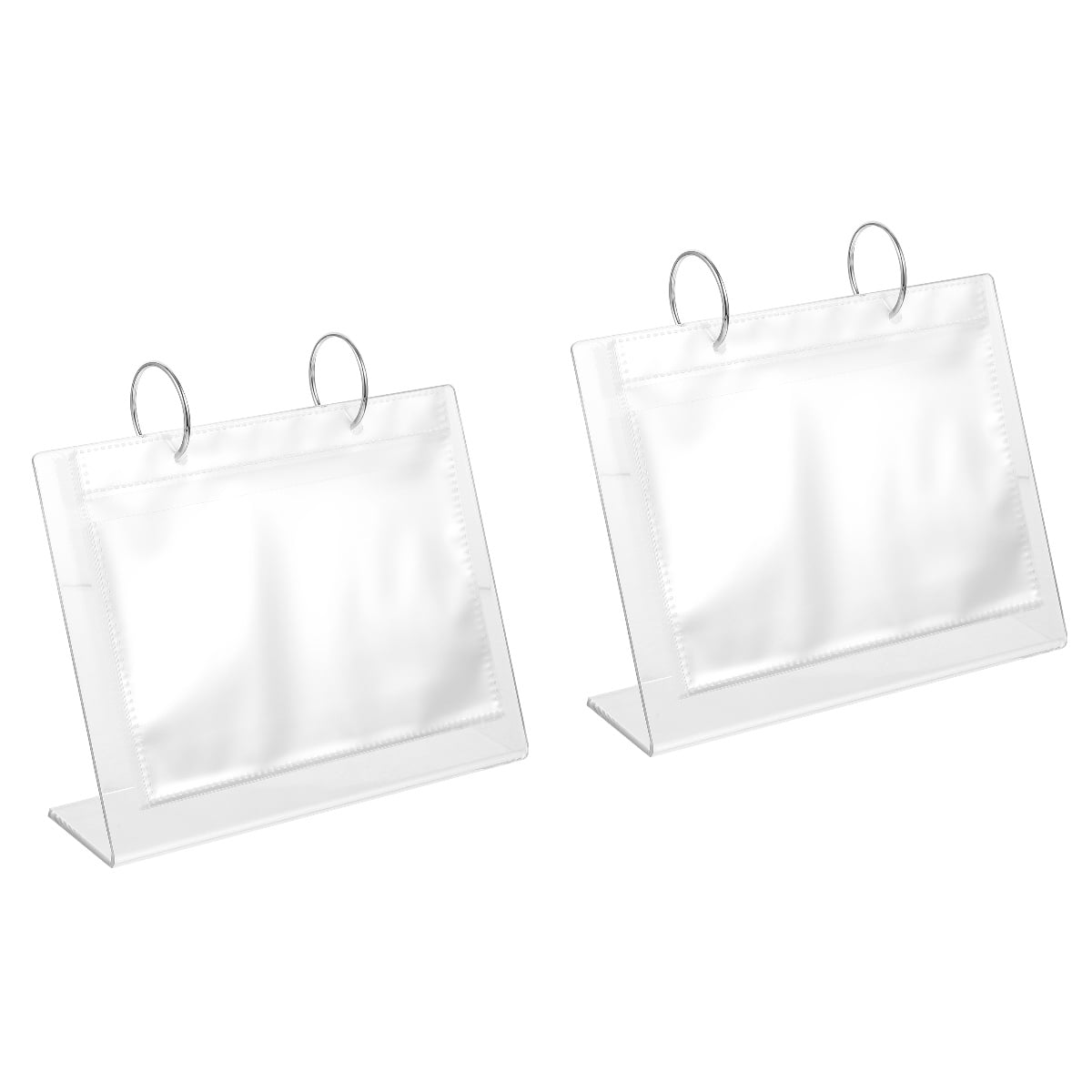 2 Pack Desktop Photo Album Picture Frames Photo Display Album Memorial ...