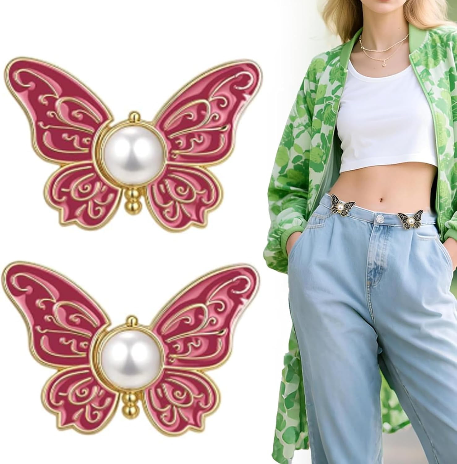 2-Pack Detachable Butterfly Clips, Detachable Butterfly Clips, Pant ...