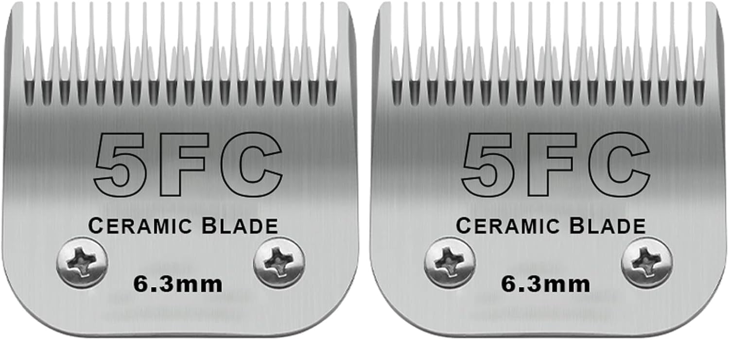 2 Pack Detachable Pet Dog Grooming Clipper Blades,Compatible with Andis ...