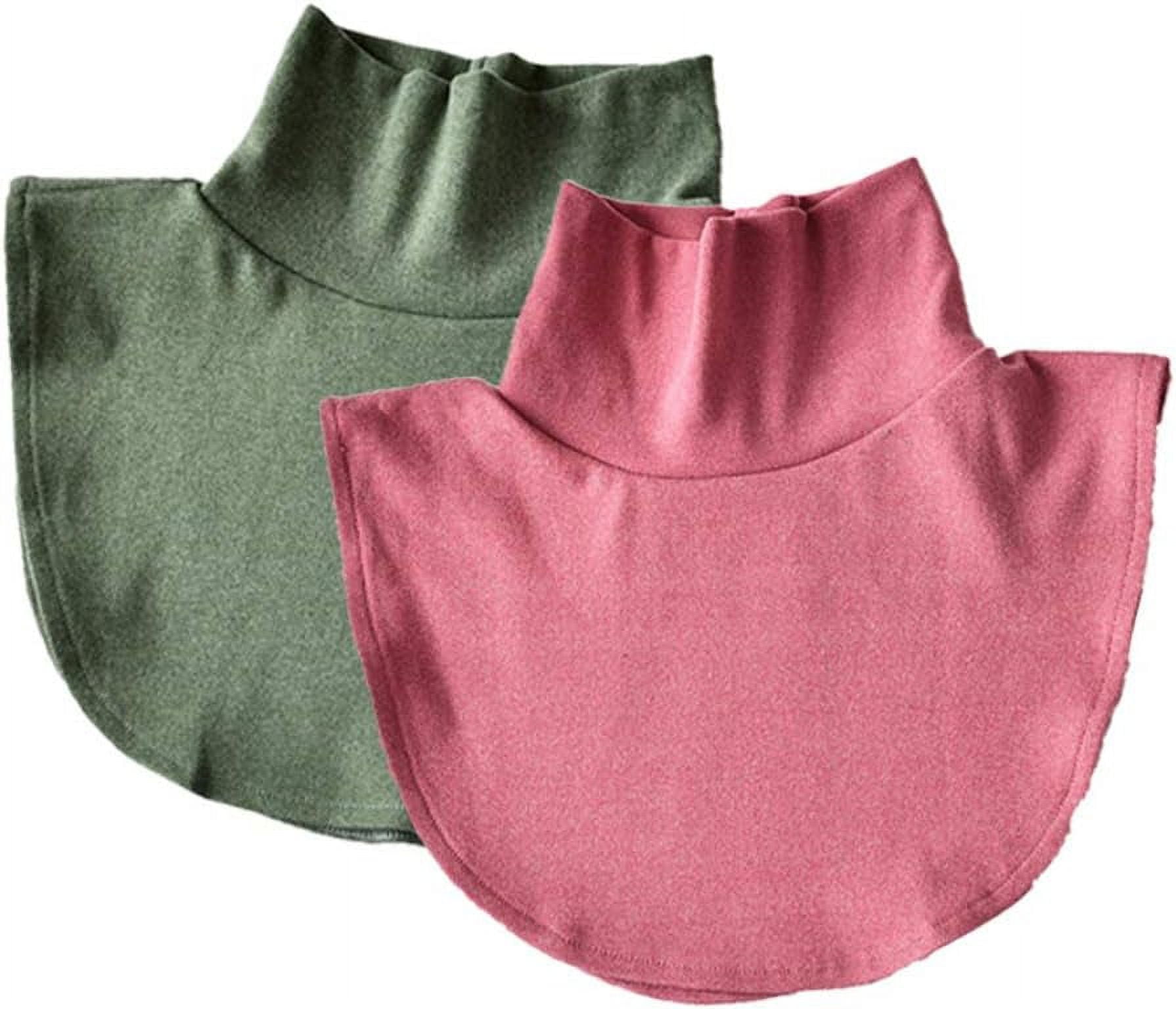 2 Pack Detachable Turtleneck Dickey Collar Half Blouse Pullover False ...