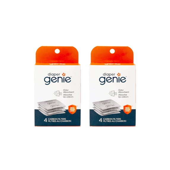 Diaper Genie Carbon Filters, Odor Absorbers for Diaper Pail, 4-Pack ...