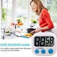 2 Pack Digital Kitchen Timer Big Digits Loud Alarm Backing Stand For