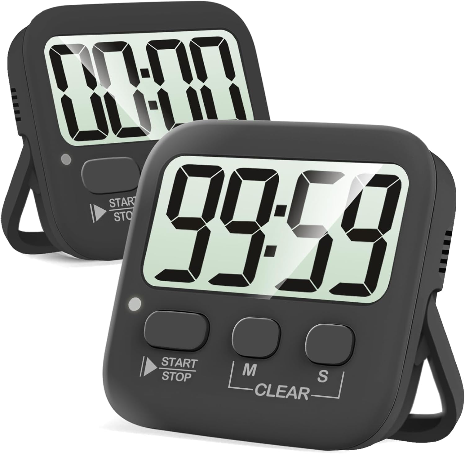 2 Pack Digital Timer for Kids, Magnetic Countdown Kitchen Timers for Cooking, Egg, Classroom ...