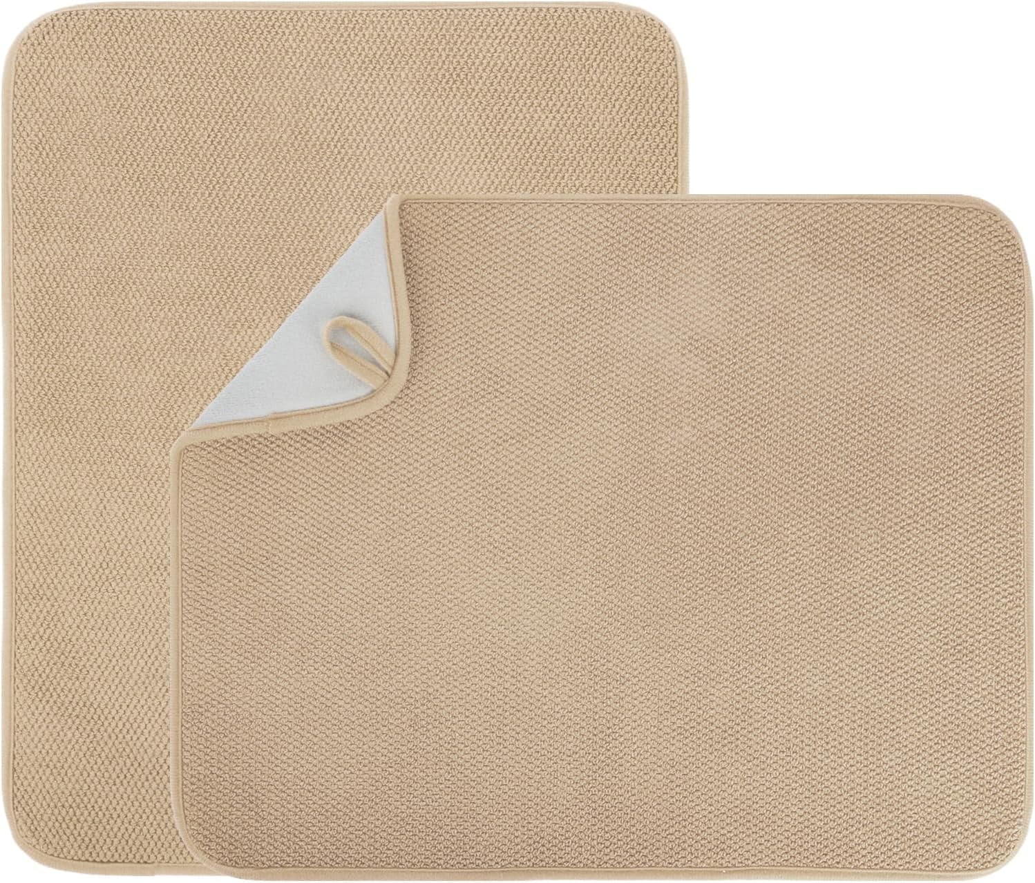 2 Pack Dish Drying Mat,20 X 15 Inch Ultra Absorbent Microfiber Dishes ...