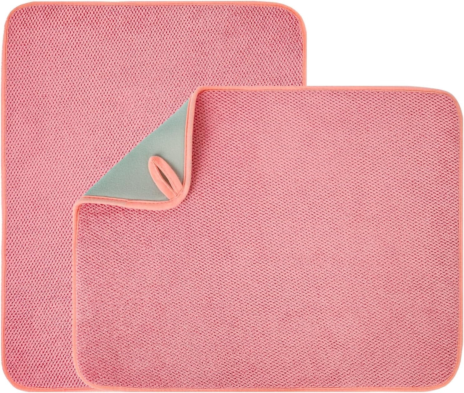 2 Pack Dish Drying Mat,20 X 15 Inch Ultra Absorbent Microfiber Dishes ...