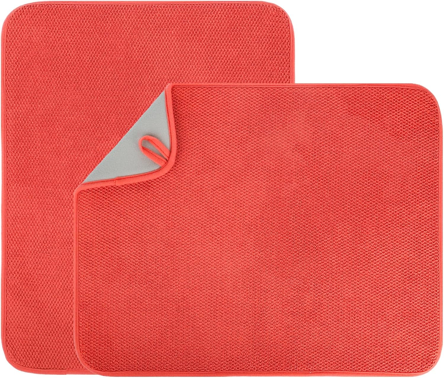 Dependable Industries Microfiber Dish Drying Mat 2 Pack 20 x 15 inch ...