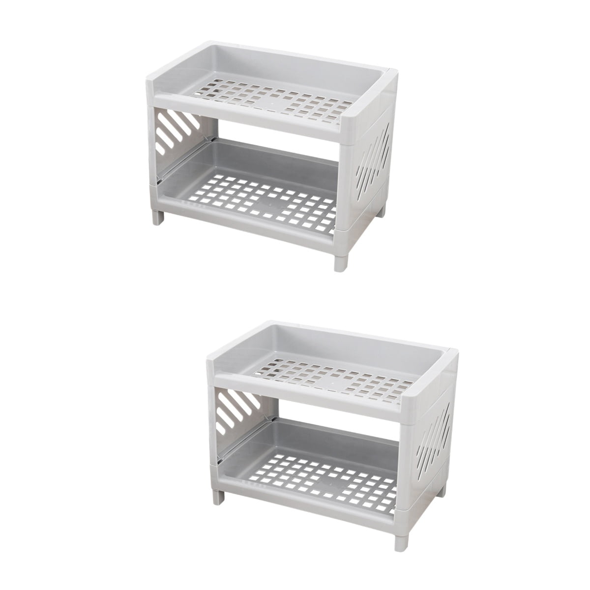 2 Pack Dish Organizer for Cabinet Shelves for Kitchen Cabinets Display ...
