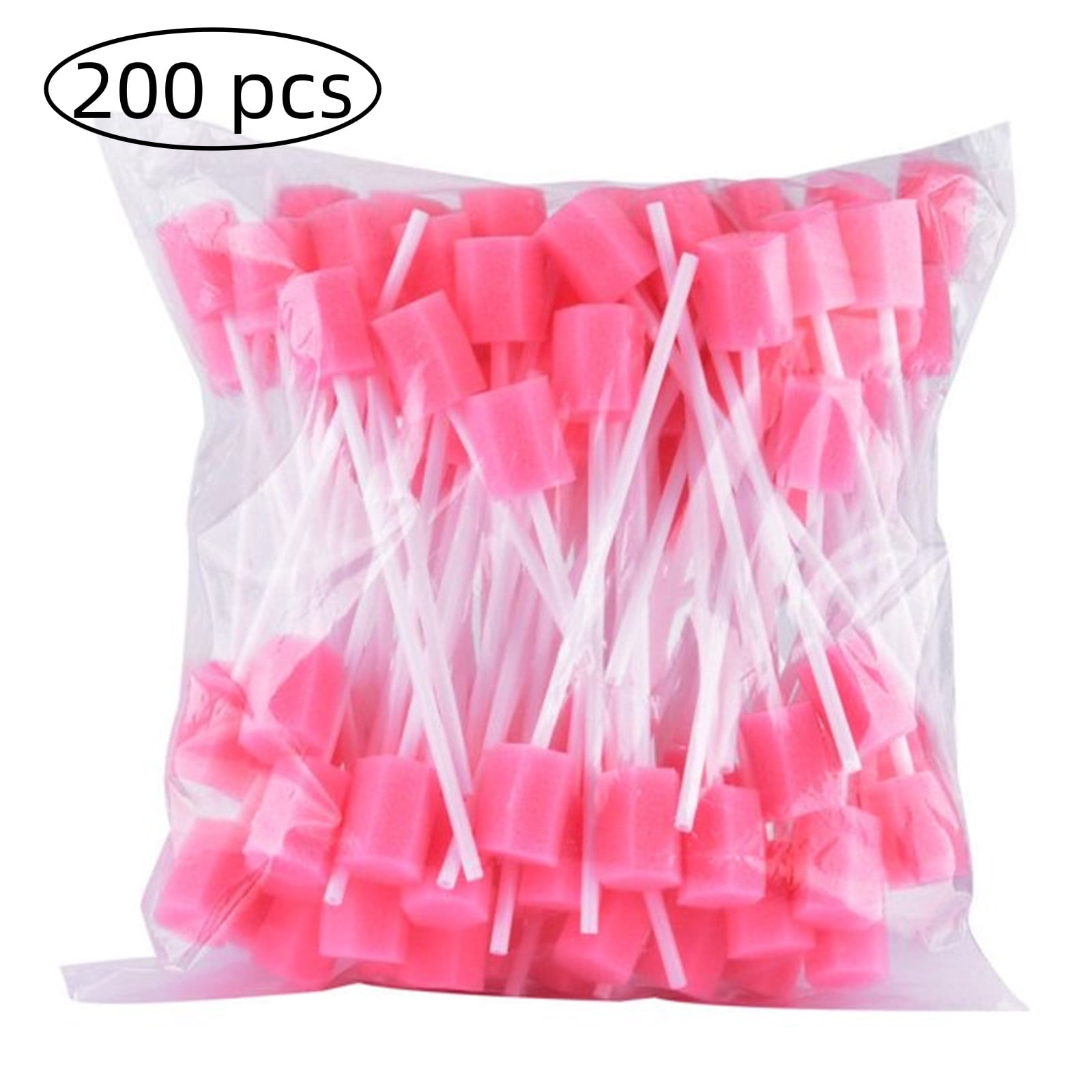 2 Pack Disposable Oral Swabs, Sterile D-ental Sponge Swabsticks ...