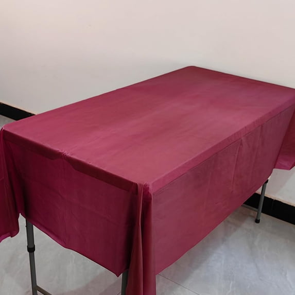 2 Pack Disposable Plastic Tablecloths Waterproof Oil-Proof Lightweight ...