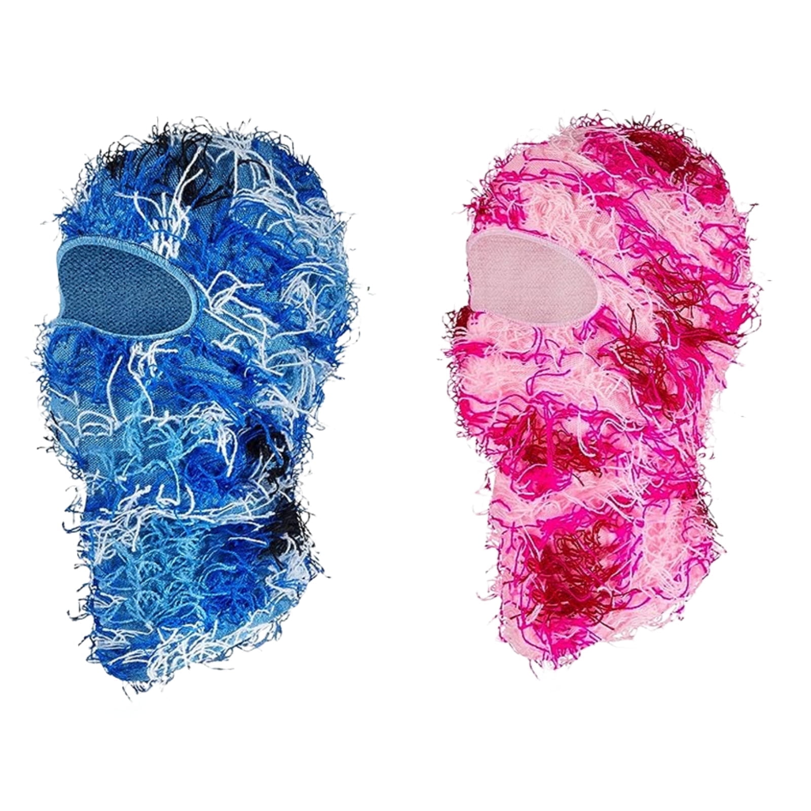 2 Pack Distressed Balaclava Ski Mask Full Face Knitted Balaclava ...