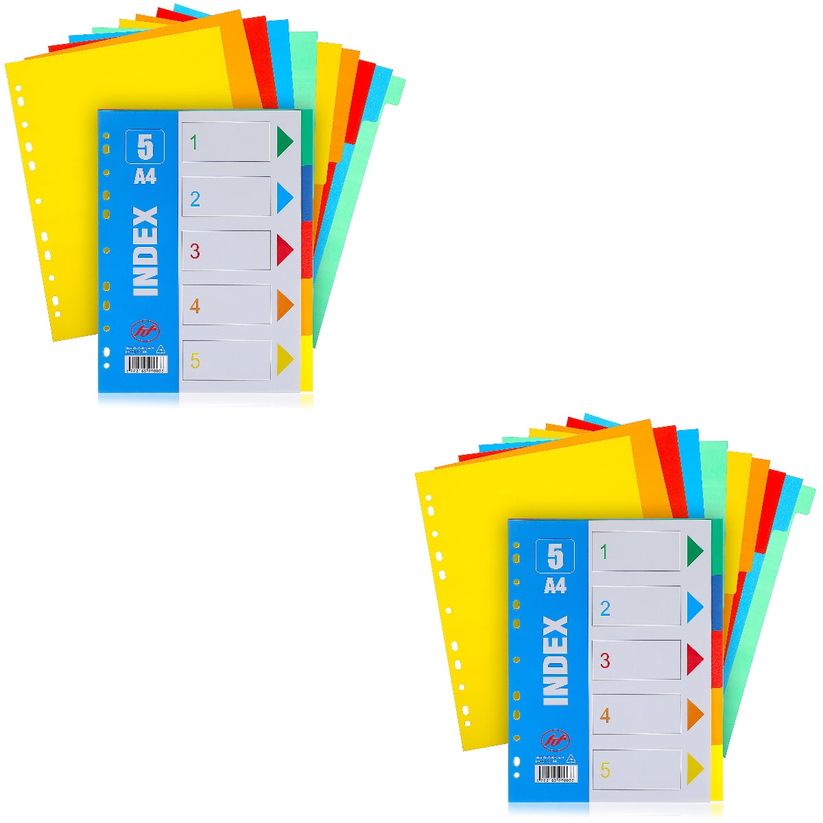 2 Pack Divider Number A4pp Plastic Classification Page Office - Walmart.com
