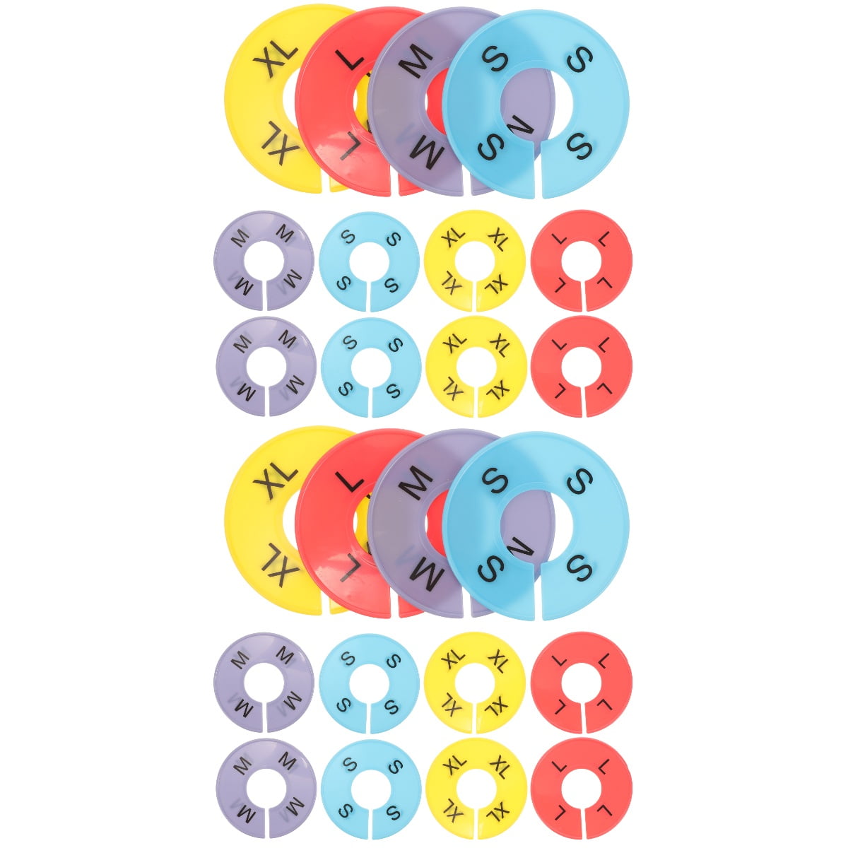 2 Pack Dividers for Hanging Clothes Size Separator - Walmart.com