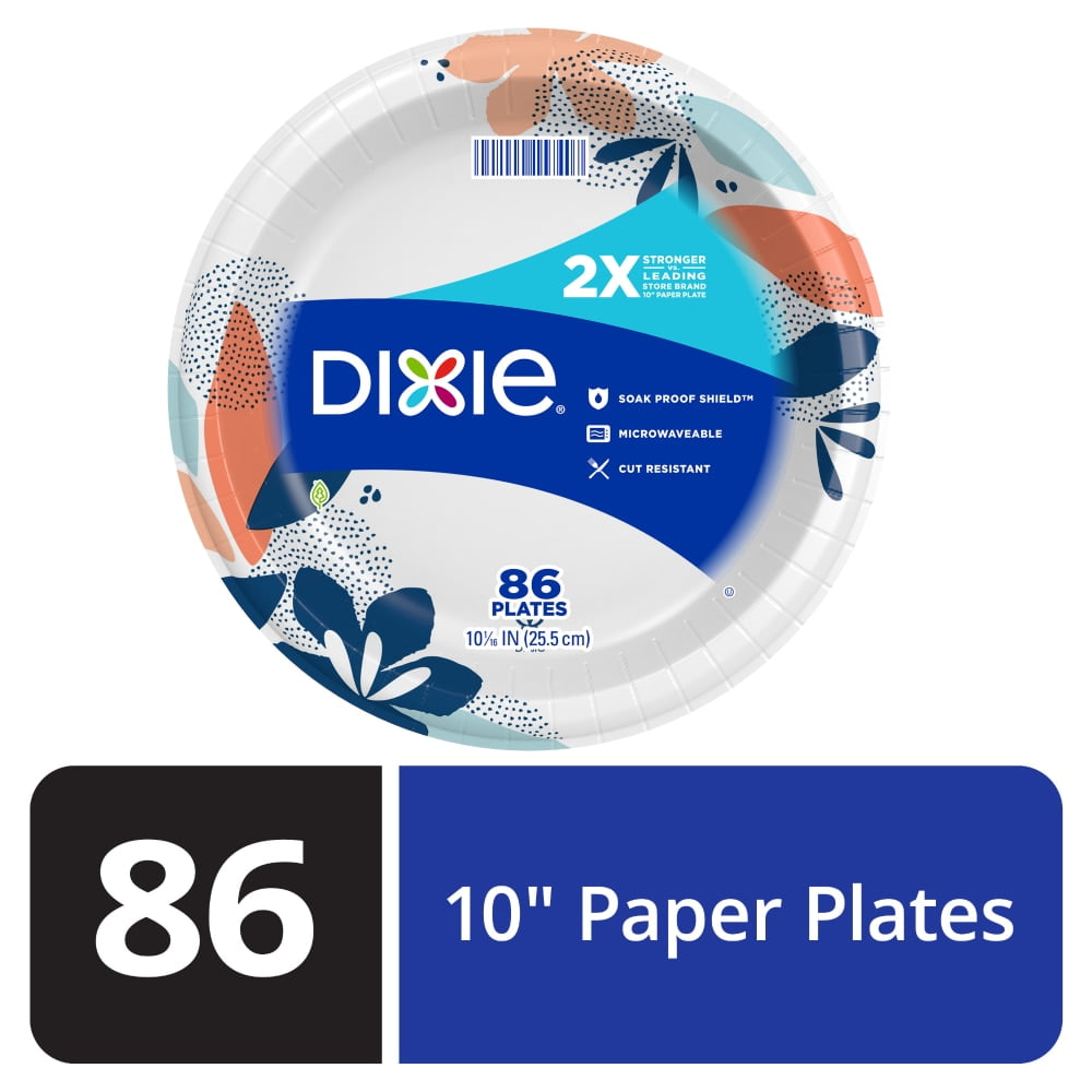 ( 2 Pack ) Dixie Everyday Plates 10.5 Inch, 86 Count - Walmart.com