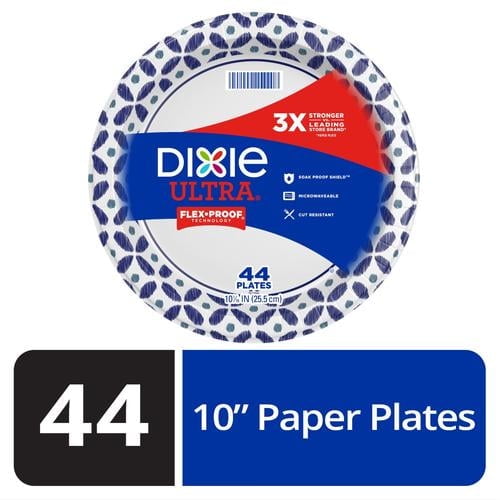 ( 2 Pack ) Dixie Ultra Flex Proof 10 Inch Paper Plates, 44 Count ...