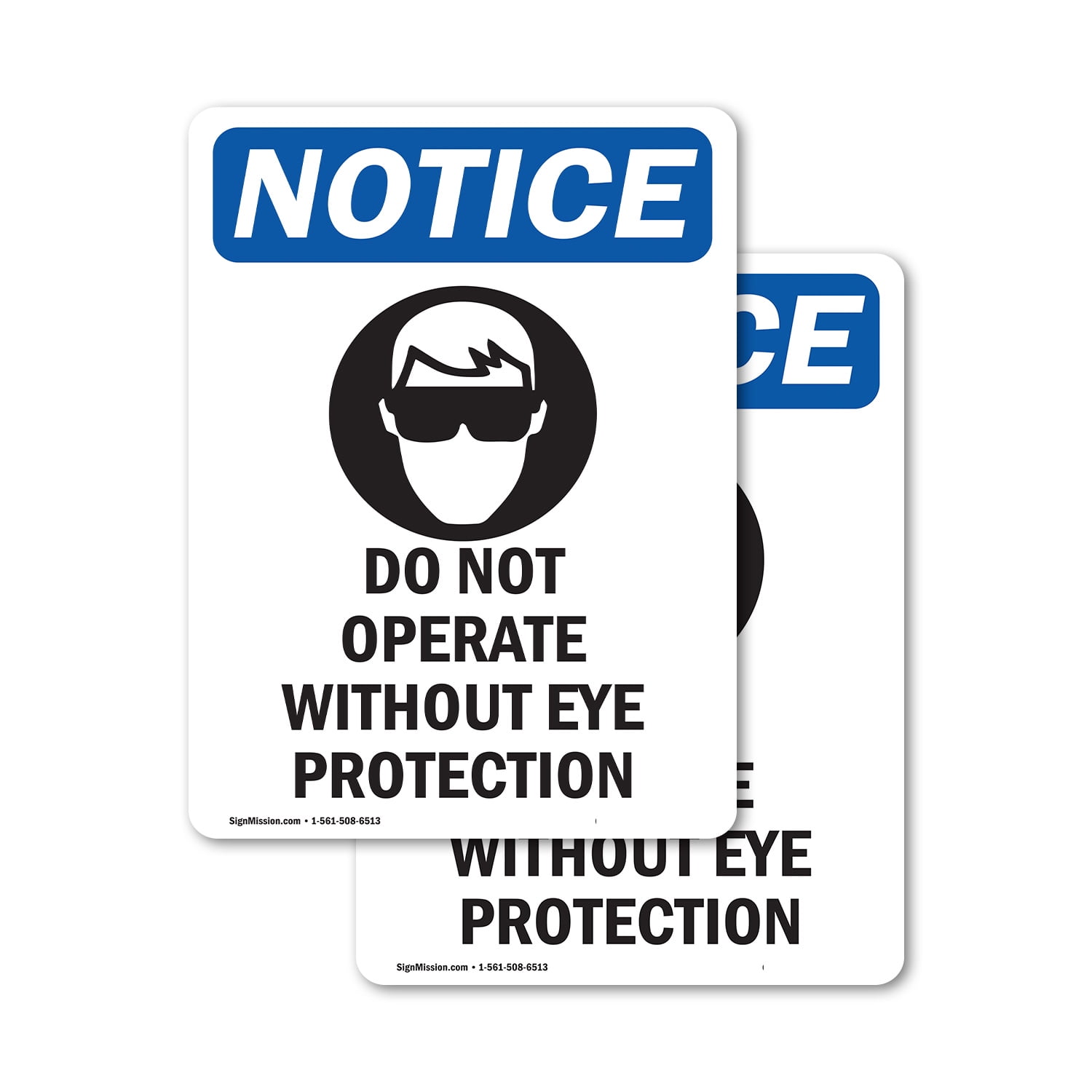 (2 Pack) Do Not Operate Without Sign - Walmart.com