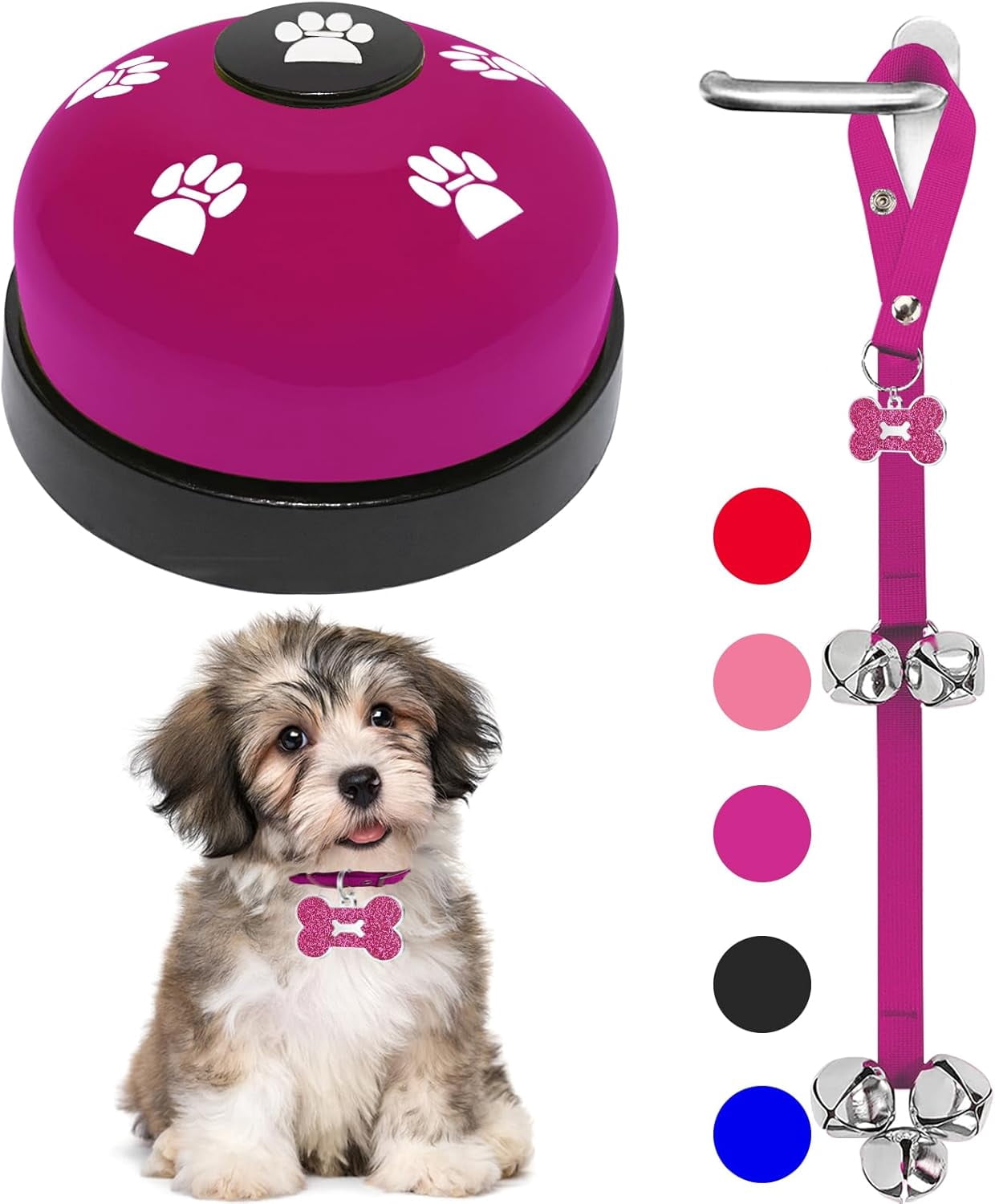 2 Pack Dog Bells, Puppy Potty Training Bell Dog Doorbell Potty Train ...