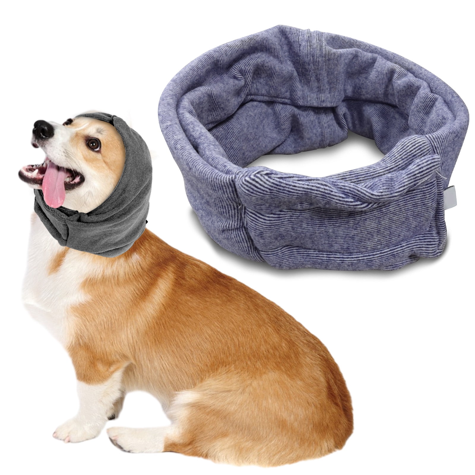 2 Pack Dog Ear Muffs Noise Protection, Calming Dog Snood Hoodie with ...