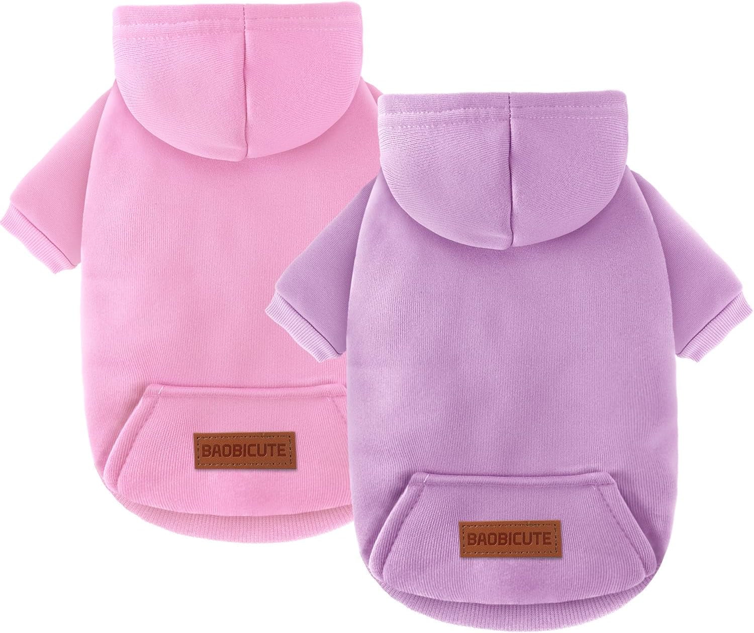 2 Pack Dog Hoodie Warm Hood Dog Sweater Cold Weather Small Dogs ...