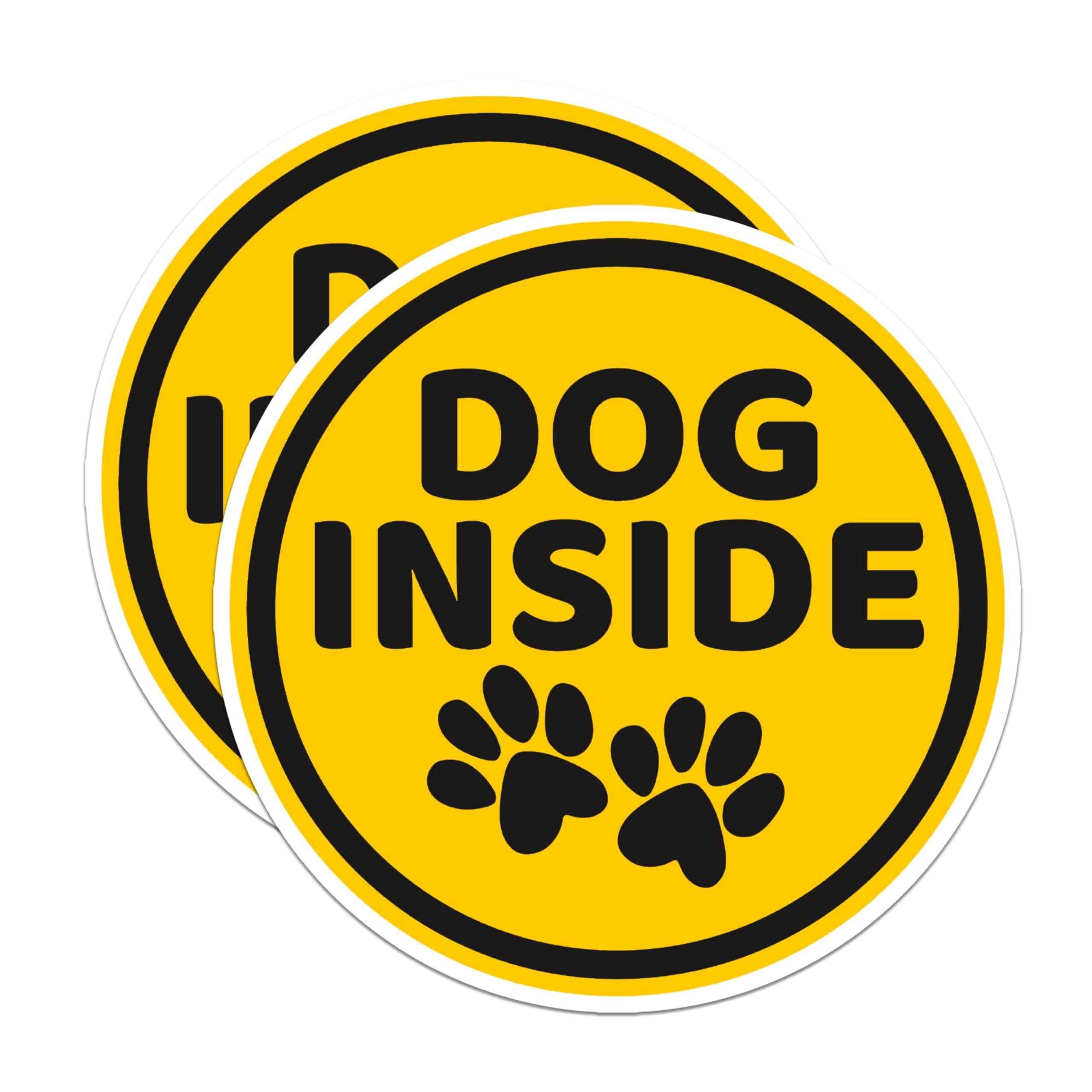(2 Pack) Dog Inside Magnets - Fur Baby On Board - Dog in Car - 5" On ...