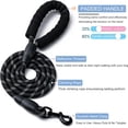 2 Pack Dog Leash, Heavy Duty Nylon Rope Pet Leashes with Padded Handle ...