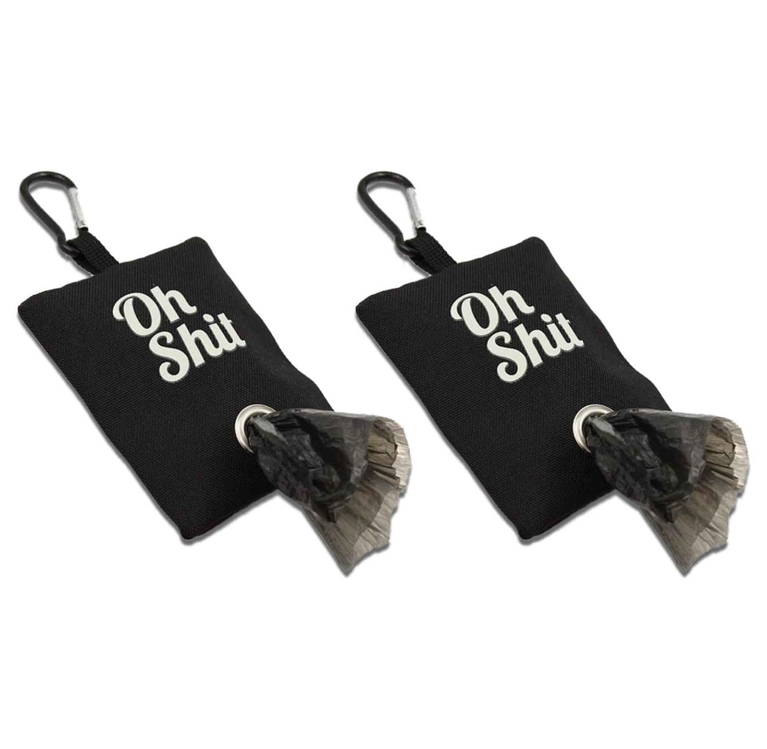 2 Pack Dog Poop Bag Dispenser with Clip, Doggie Poop Bag Holders for ...