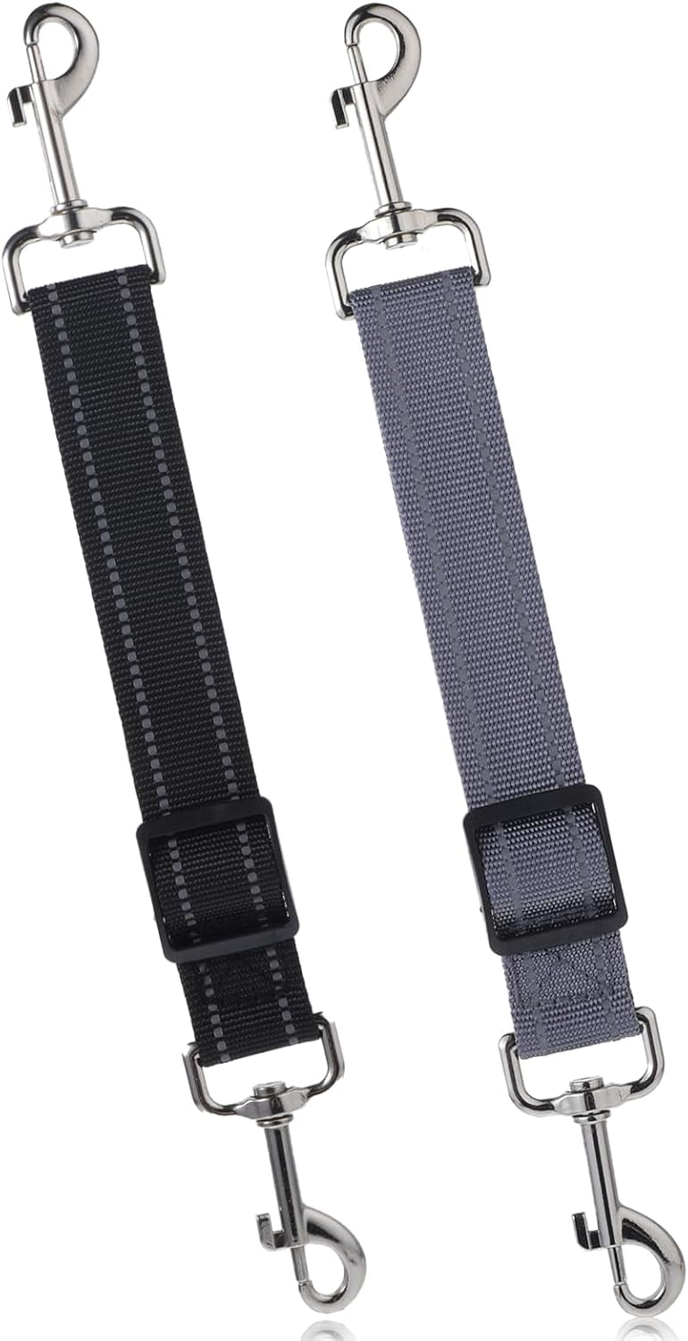 2 Pack Dog Safety Collar Clips Adjustable Collar Backup Clasp Leash ...