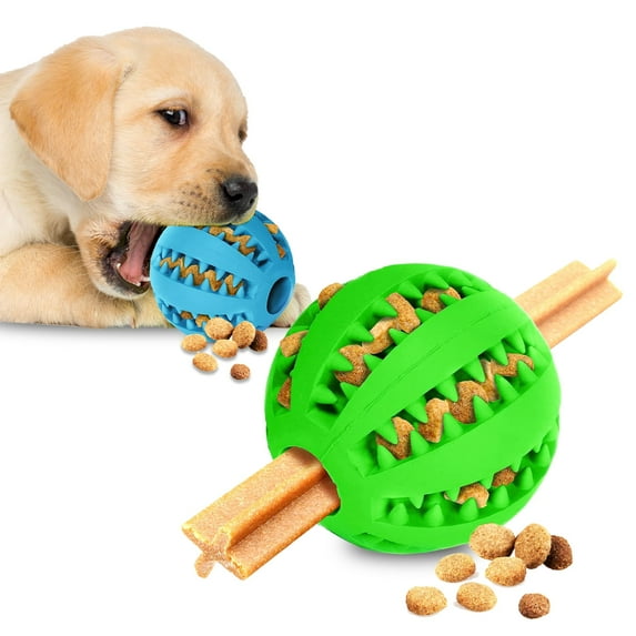 2-Pack Dog Treat Balls, Puzzle Food Interactive Treat Dispensers, Hide ...
