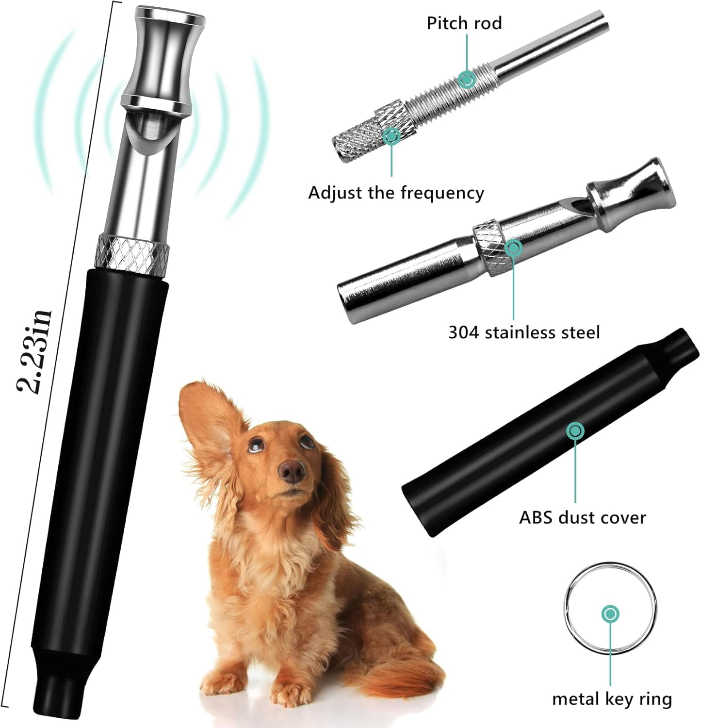 2 Pack Dog Whistle, Dog Whistle to Stop Barking Neighbors Dog ...