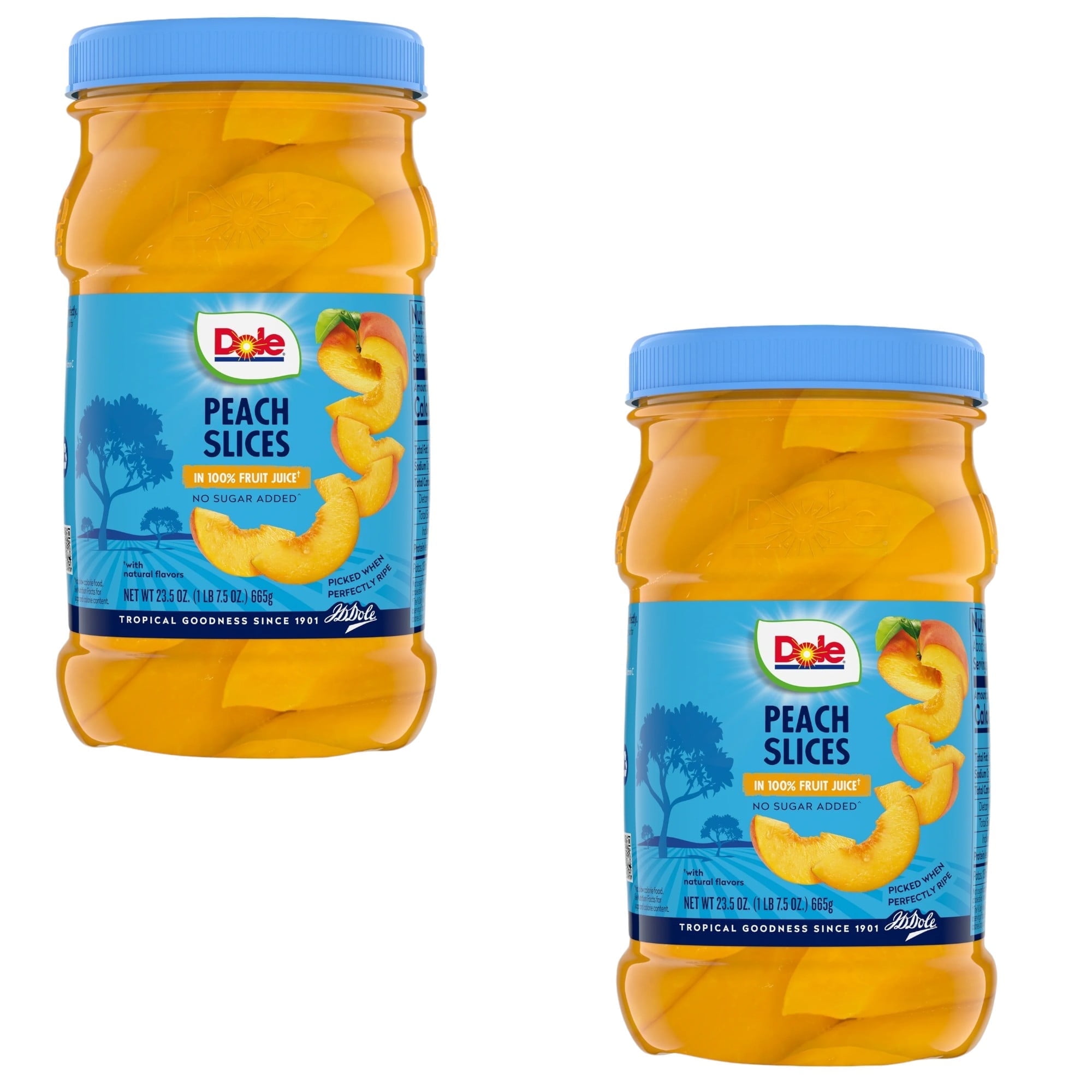 Dole Peach Slices Juice, 23.5 oz, 2 Pack - Walmart.com