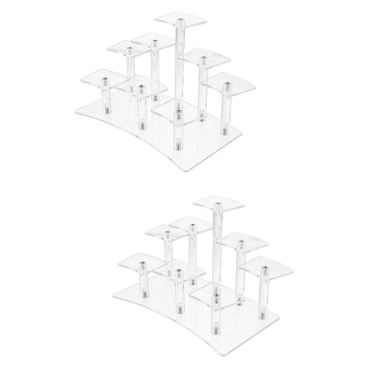 2 Pack Doll Toy Stands Handicrafts Storage Shelf Figure Display ...