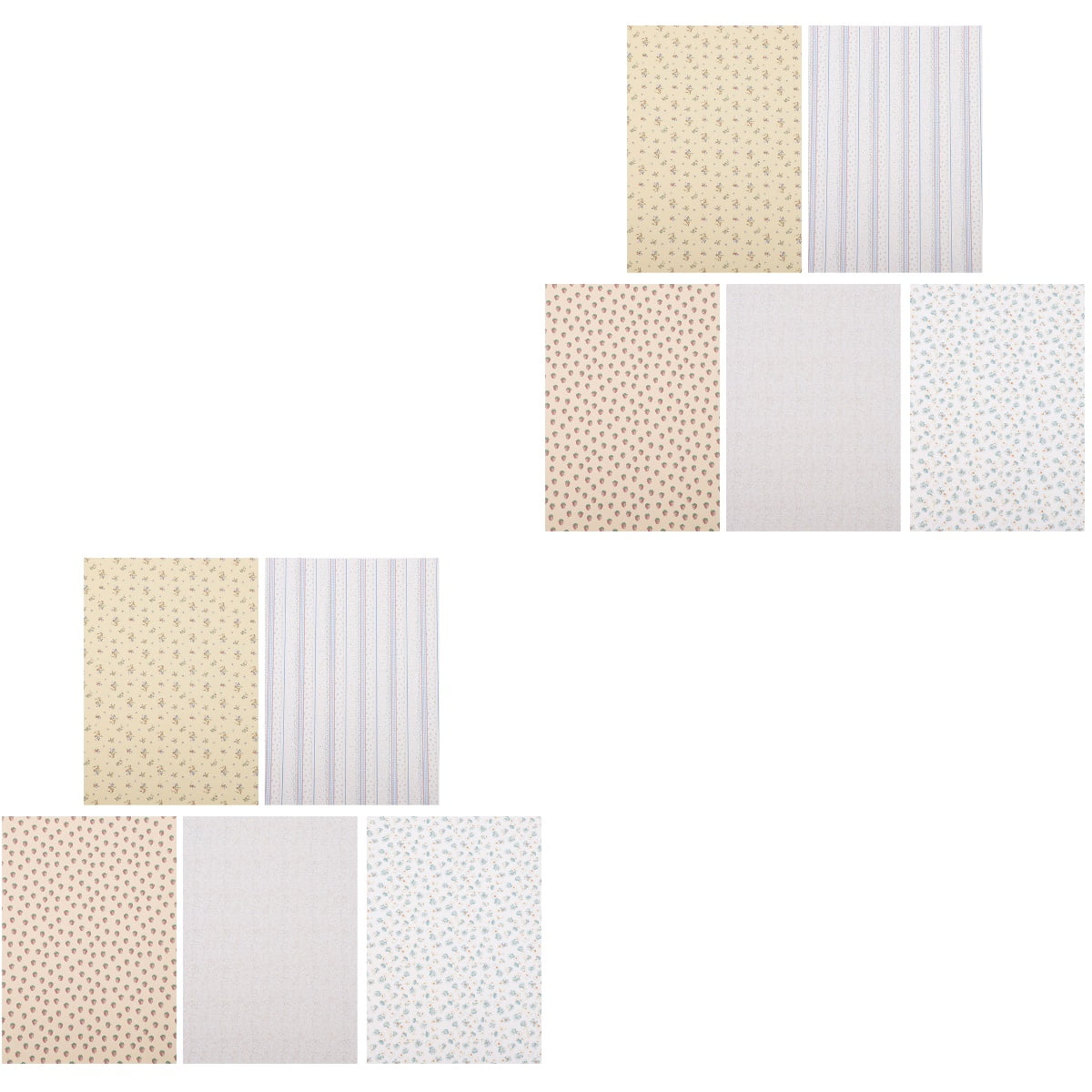 2 Pack Dollhouse Wallpaper Dolls Self-adhesive Decals TV Decor ...