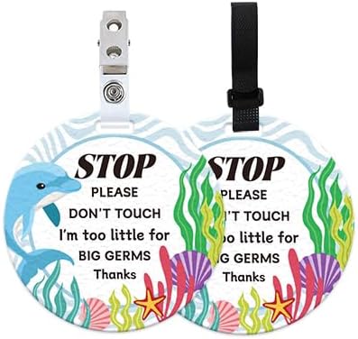 2 Pack Dolphin Don't Touch or Kiss Baby Signs Stop Do Not Touch Baby ...