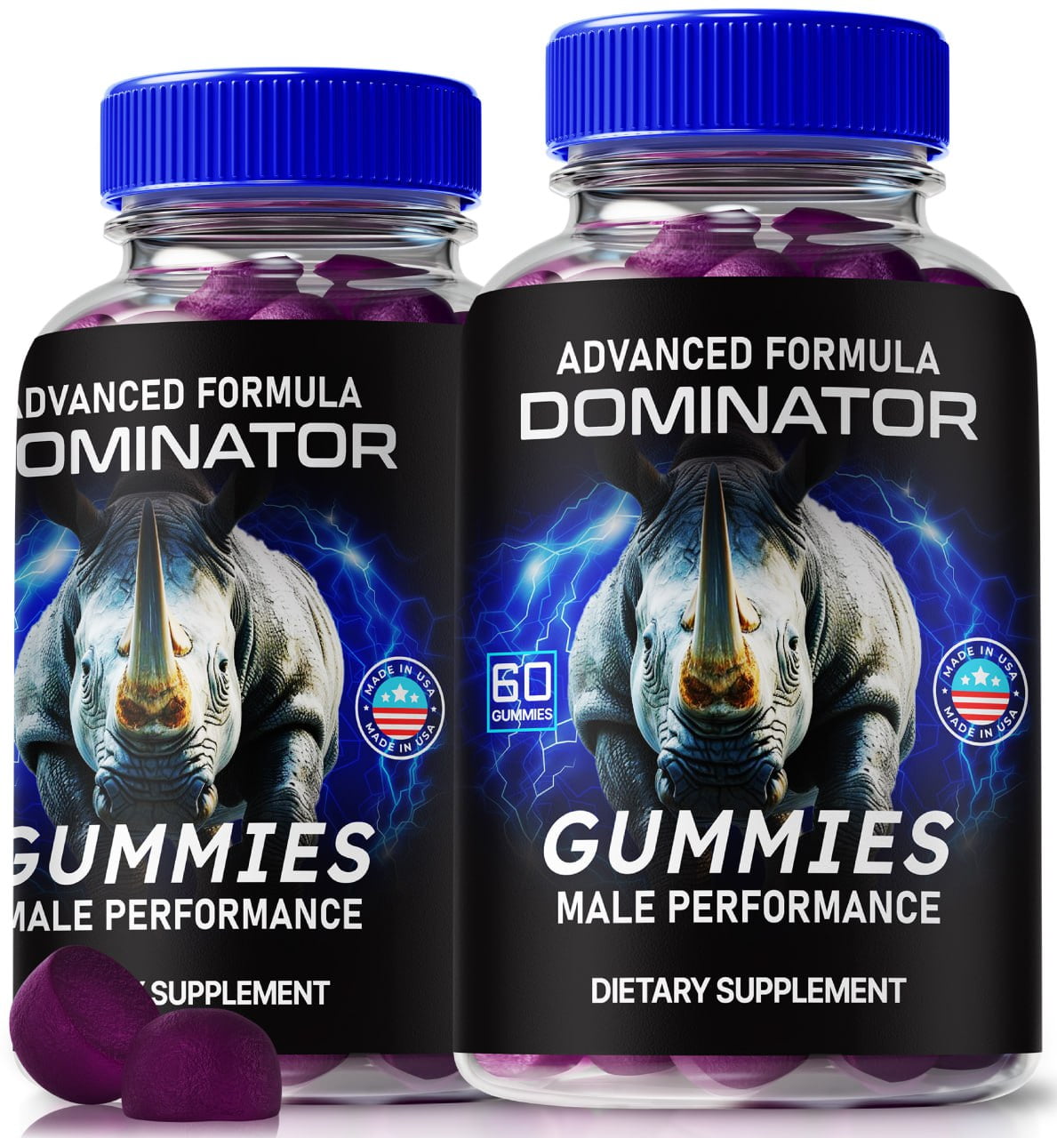 (2 Pack) Dominator Gummies – Official Dominator Maxxx ME All-Natural Gummy for Physical Health ...