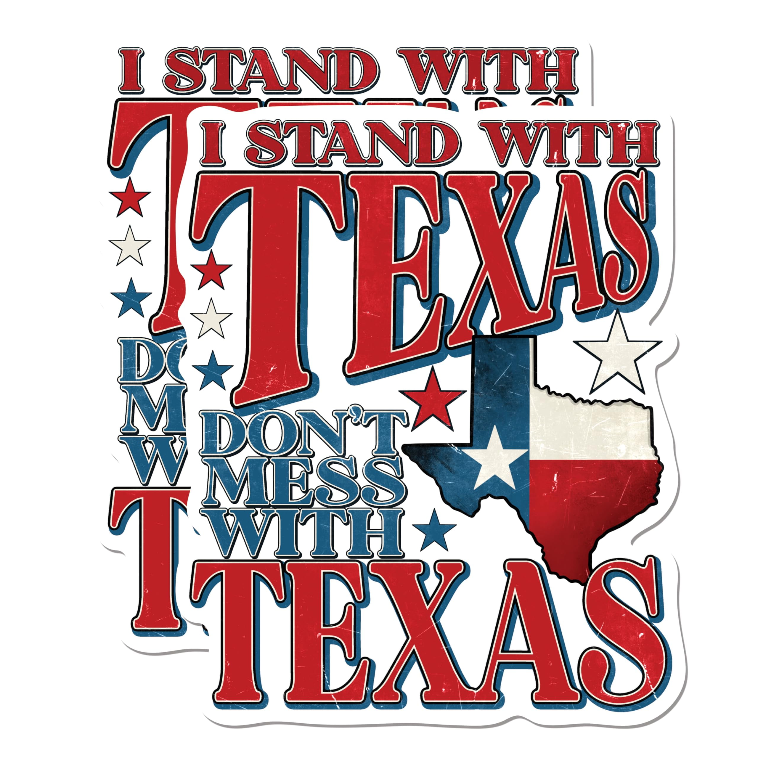 (2 Pack) Don't Mess with Texas Bumper Sticker - Texan Pride - Texas ...