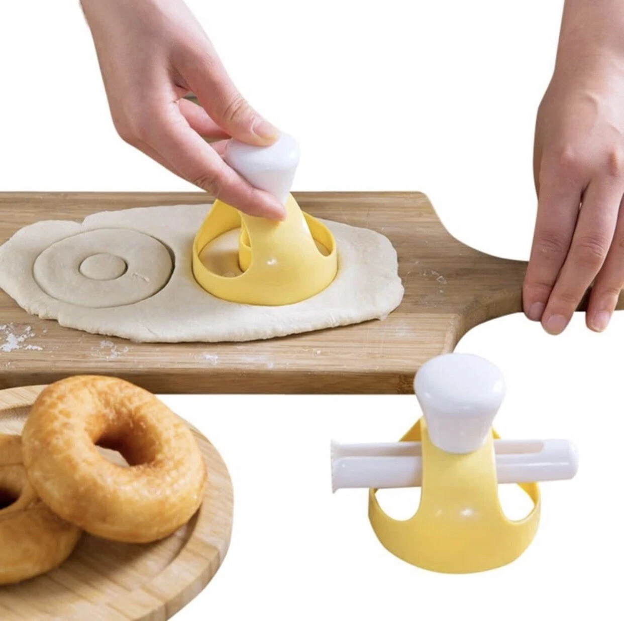 2 Pack Donut Cutter Maker Cake Bread Desserts Bakery Mold Baking ...