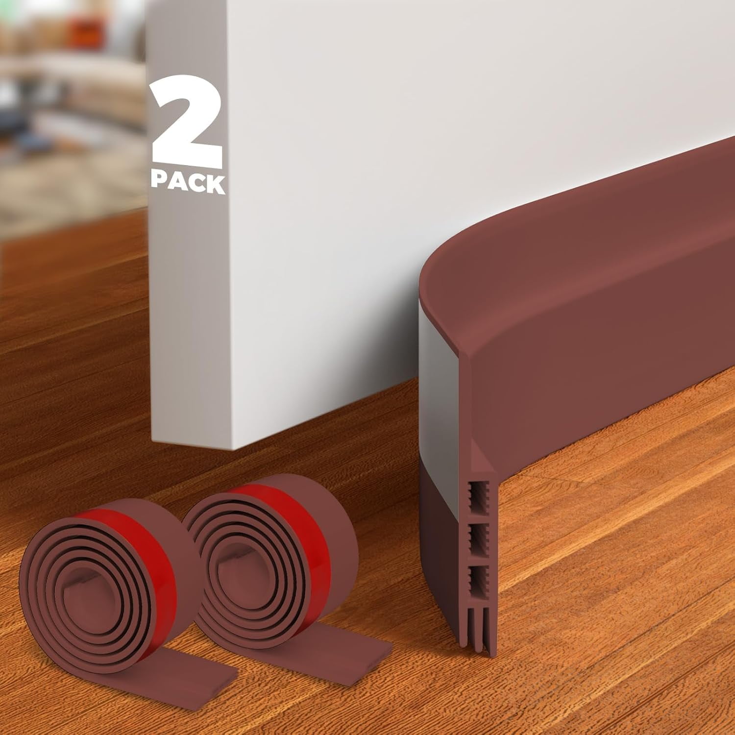 2 Pack Door Draft Stopper Sheets, Rolls & Strips Under Door Draft ...
