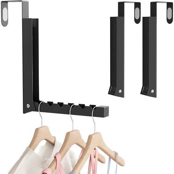 2 Pack Over The Door Hanger, Folding Over The Door Drying Rack for ...